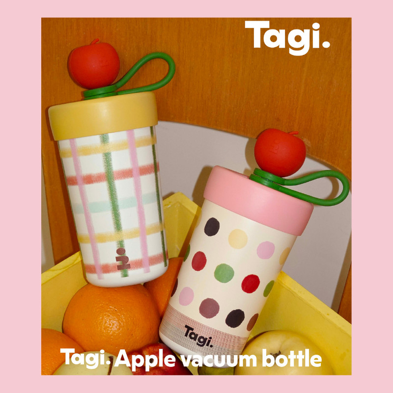 [Ready-Store] Tagi Thermos Cup 400ml Apple Cooler Cup สแตนเลส 400ml ...