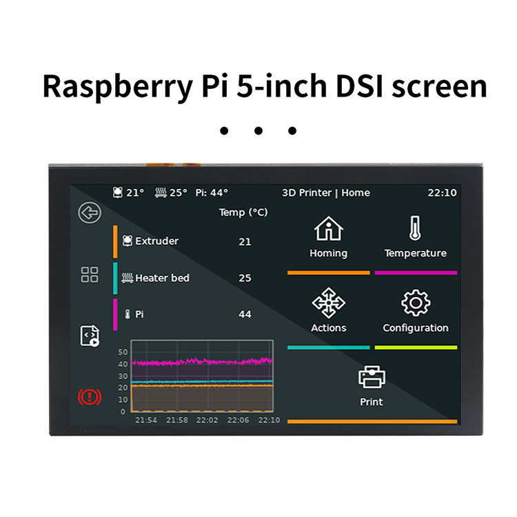 Voron Raspberry Pi 5 นิ้ว DSI หน้าจอ HDMI5 หน้าจอสัมผัส HDMI MIPI LCD 3D เครื่องพิมพ์อุปกรณ์ ...
