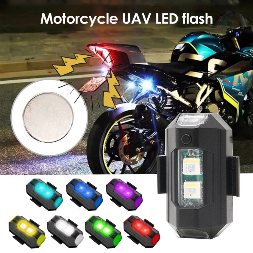 MOTUS 7color indicator safety light Motorcycle LED RGB warning light ...