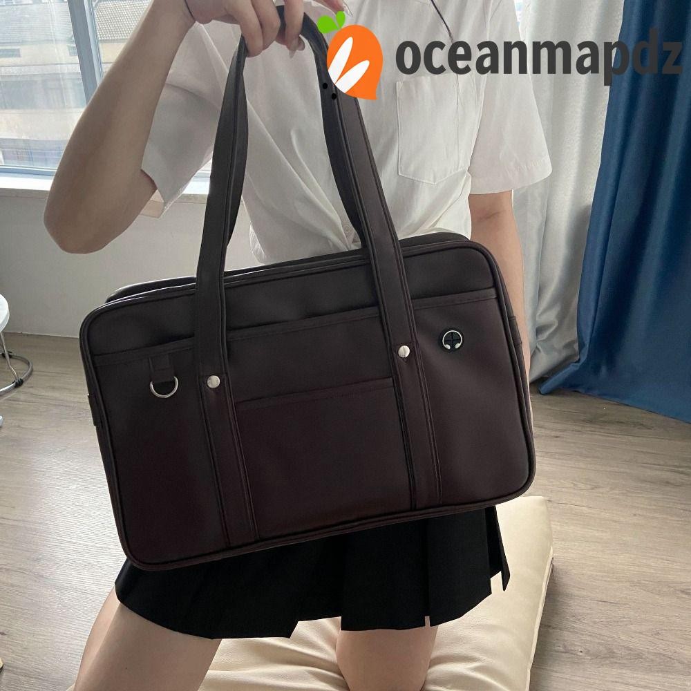 Oceanmapdz JK กระเป๋าเครื่องแบบ, อะนิเมะหนัง PU นักเรียน Tote กระเป๋า, Casual ญี่ปุ่น Junior ...