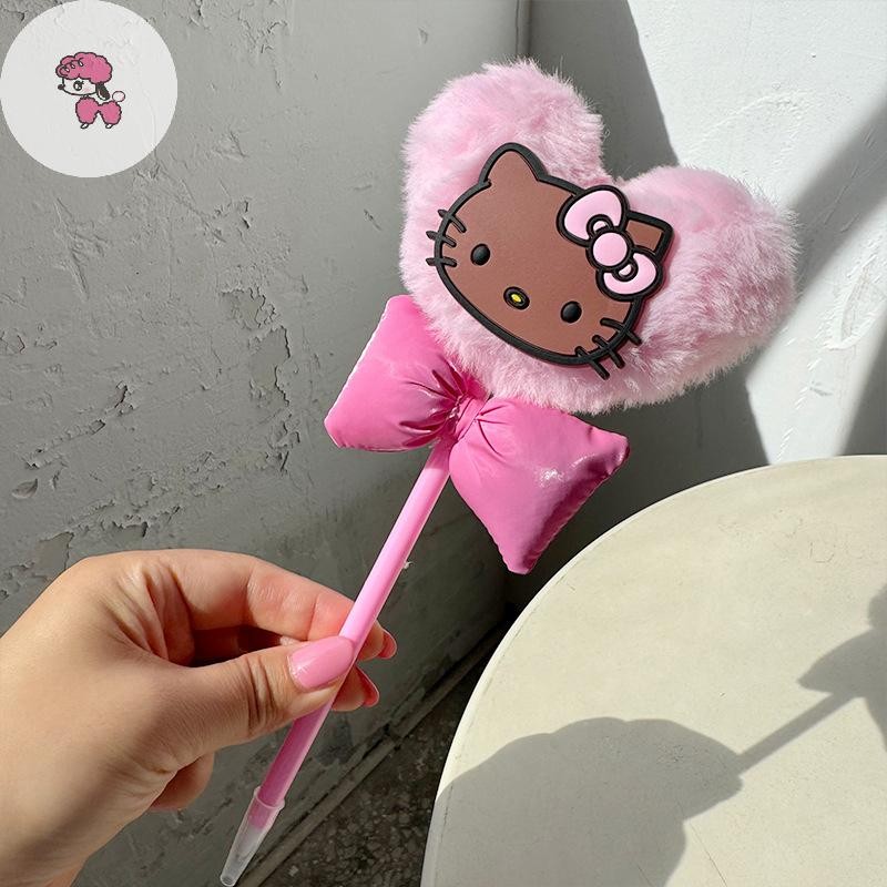 Grl Kawaii Hello Kitty ปากกาลูกลื่น Love Hairball Sanrio KT แมวปากกาเจล ...