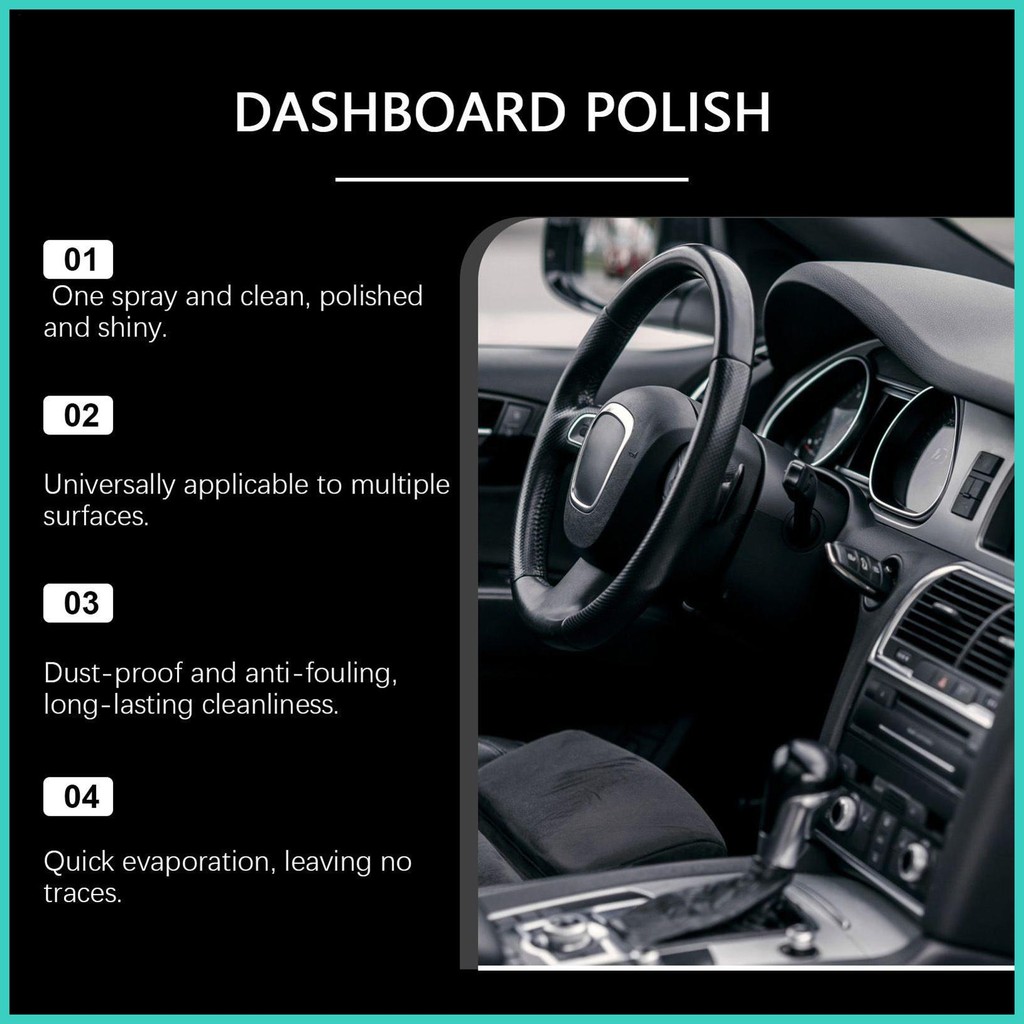 รถยนต์ภายในปกป้องแดชบอร์ดขัดภายในรายละเอียดปกป้องรถขี้ผึ้งอเนกประสงค์ ...