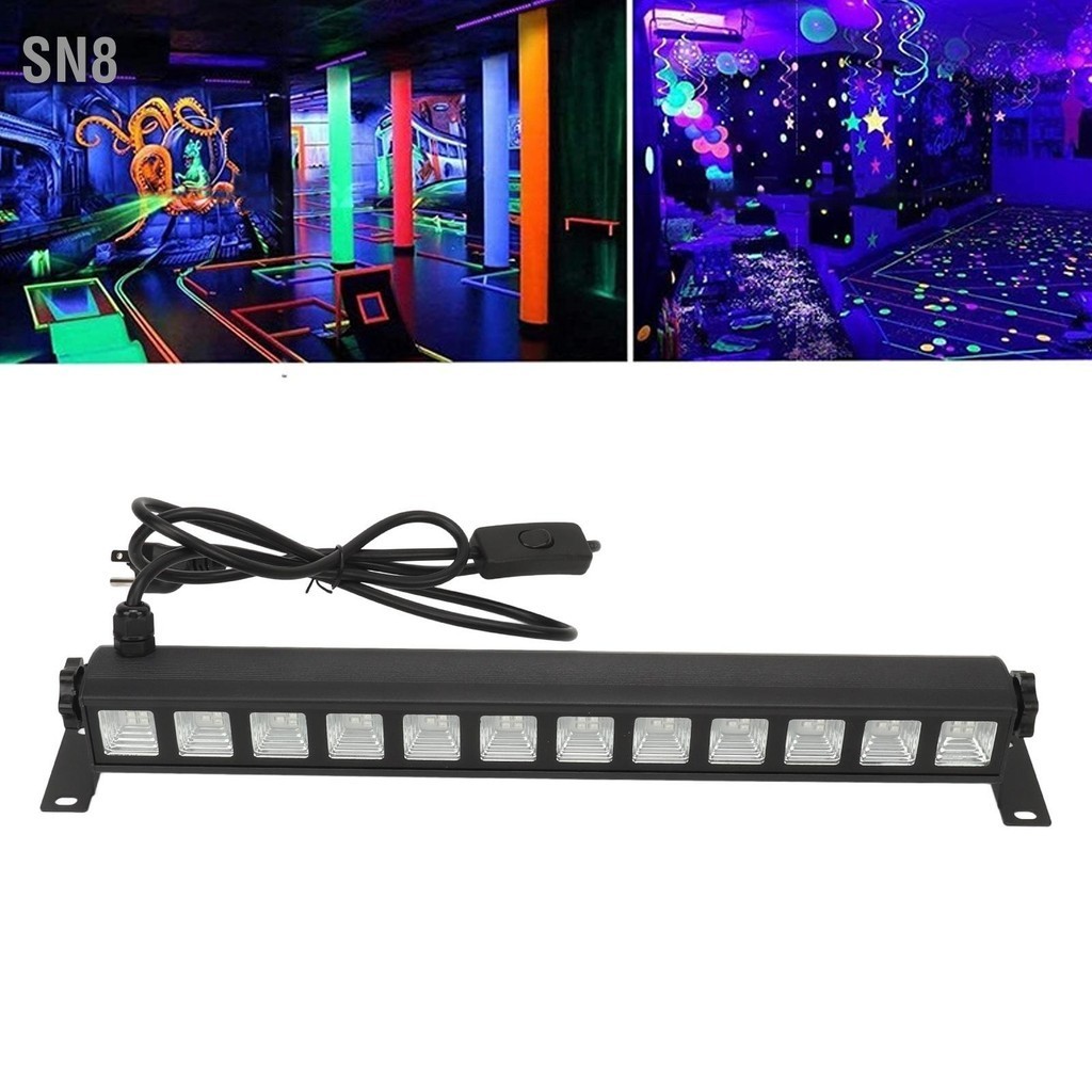 SN8 UV LED Light Bar 36 W 395nm Glow in The Dark Party Supplies ไฟ ...