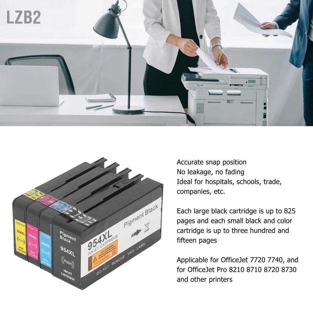 LZB2 ตลับหมึกเครื่องพิมพ์การพิมพ์อย่างคล่องแคล่วชิปอัจฉริยะปฏิบัติตลับหมึก BK CMY สำหรับ ...