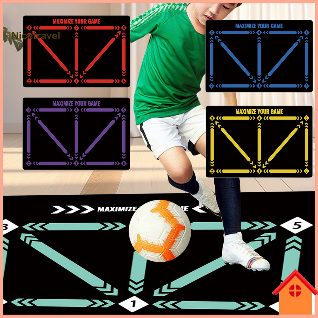 [Ni ] เสื ่ อฟุตบอลกันลื ่ น Soccer Agility Ladder Mat Premium Footstep ...