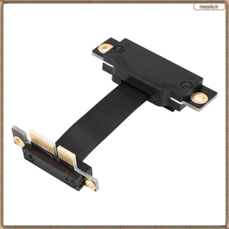 [B Ymp ] PCIe X1 Riser Cable Dual 90 องศามุมขวา PCIe 3.0 X1 ถึง X1 สายต ...