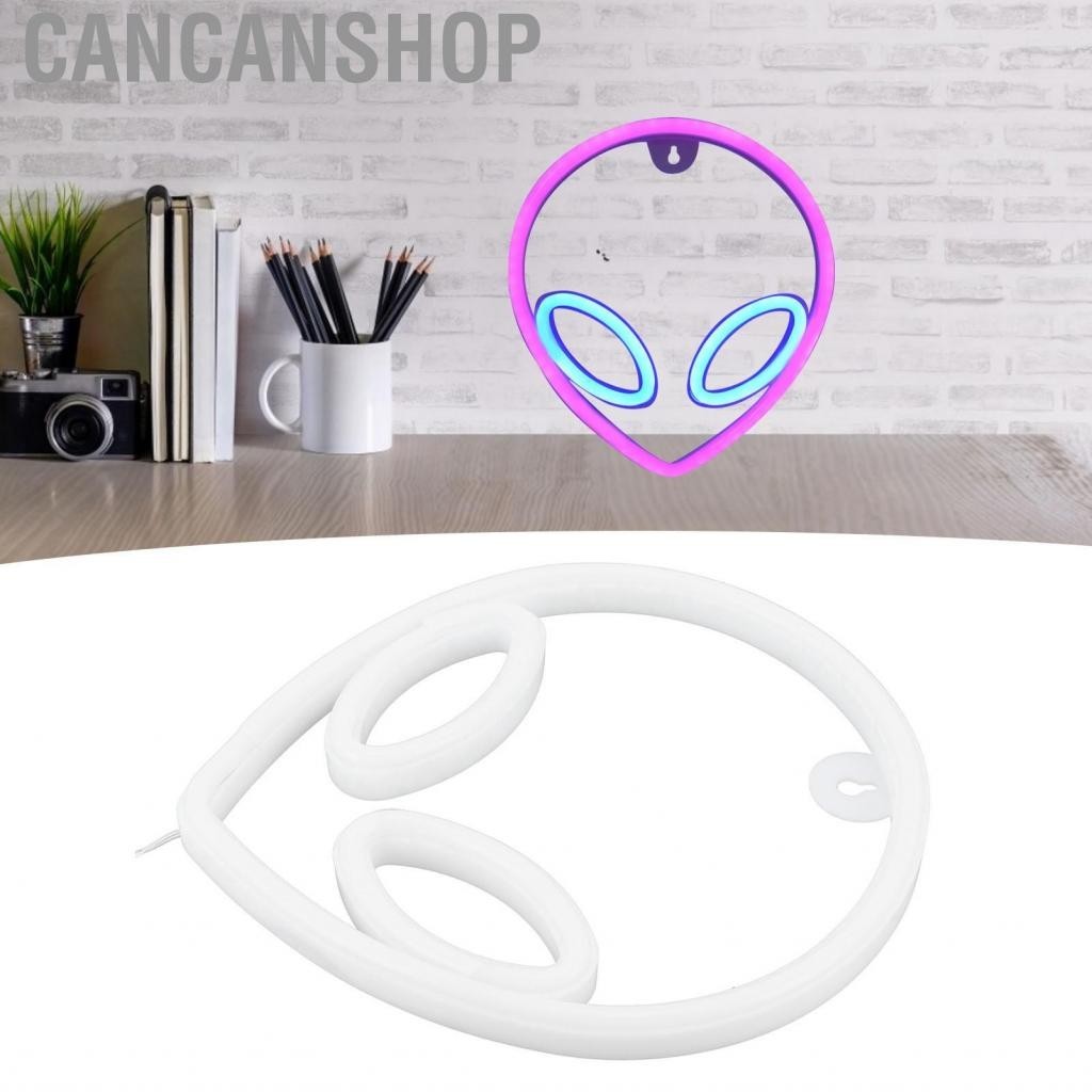 Cancanshop Unique Alien Neon Light Battery/USB Operated Decor LED Sign ...