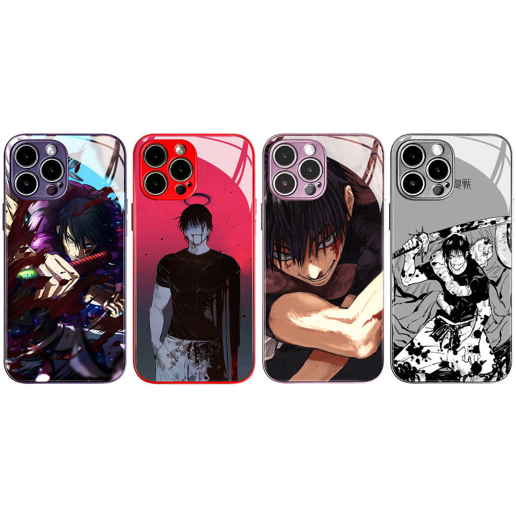 Toji Fushiguro Jujutsu Kaisen TPU กระจกนิรภัยมังงะสําหรับiPhone 15 14 ...