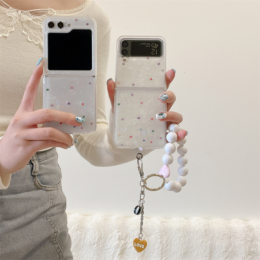 สีสัน Glitter Dreamy Conch Shell รูปแบบเคสโทรศัพท์สําหรับ Samsung ...