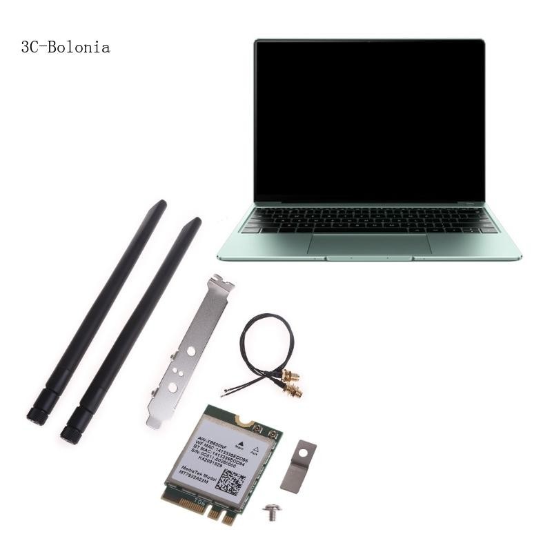 PC Wifi 6E RZ616 MT7922A22M 5374Mbps รองรับบลูทูธ 5 2 WiFi 6E การ์ด ...