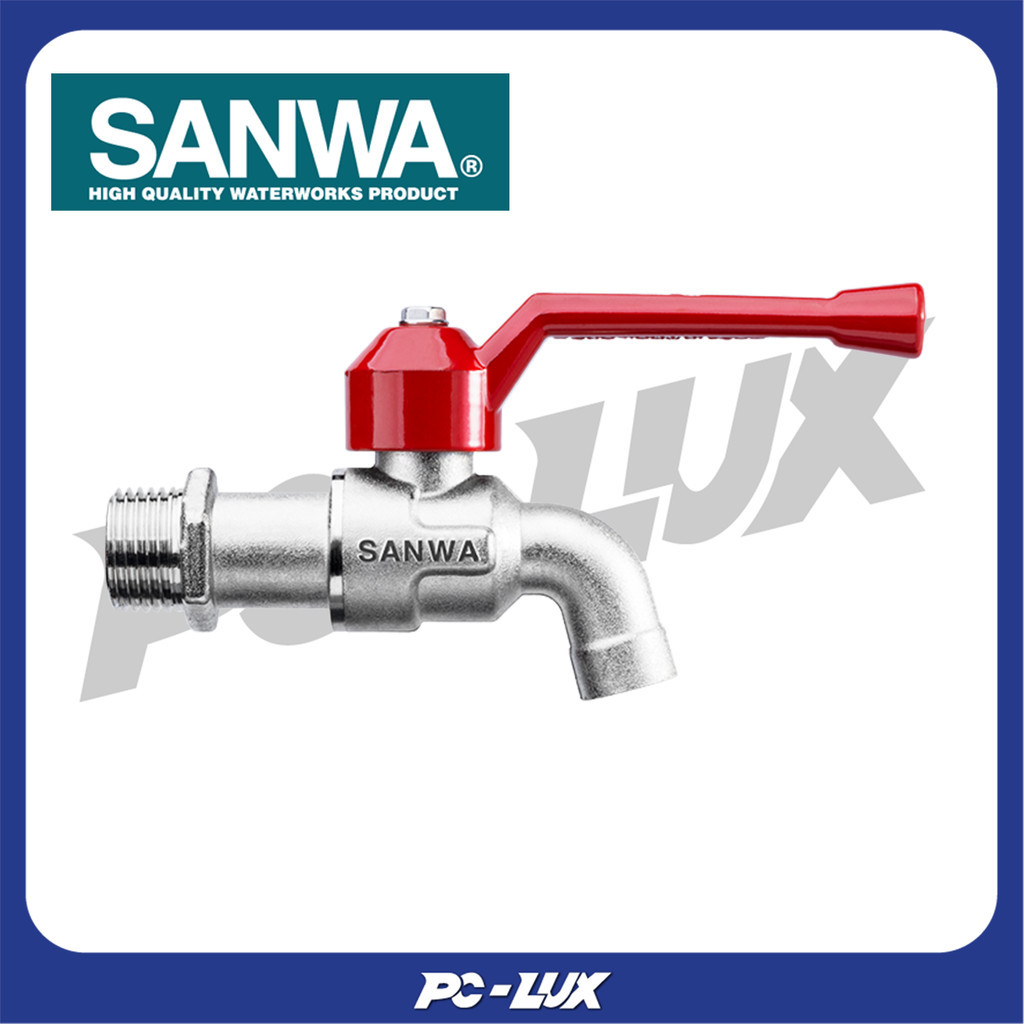 SANWA ก๊อกบอล รุ่น CK 15 ขนาดเกลียว 1/2 นิ้ว / รุ่น CK 20 ขนาดเกลียว 3/4 นิ้ว | Shopee Thailand