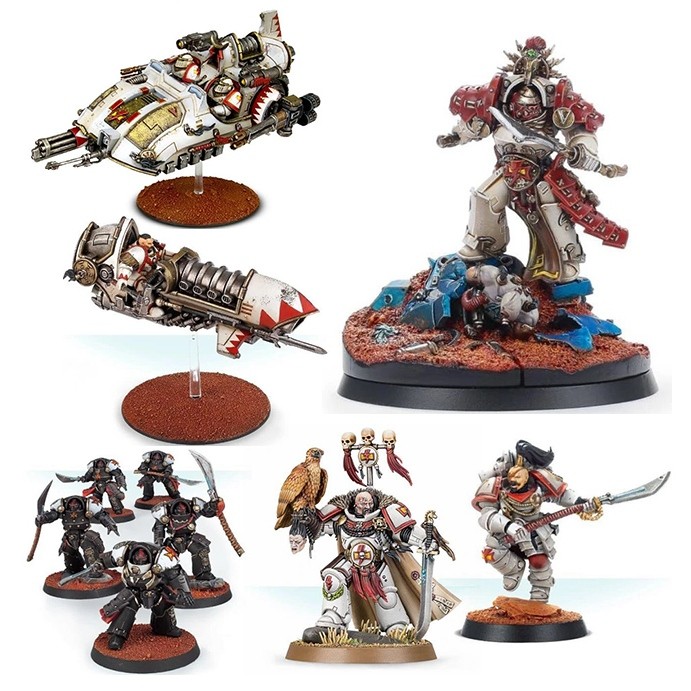 Primaris Space Marines Korsaro Khan, Qin Xa, White Scars Ebon Keshig ...