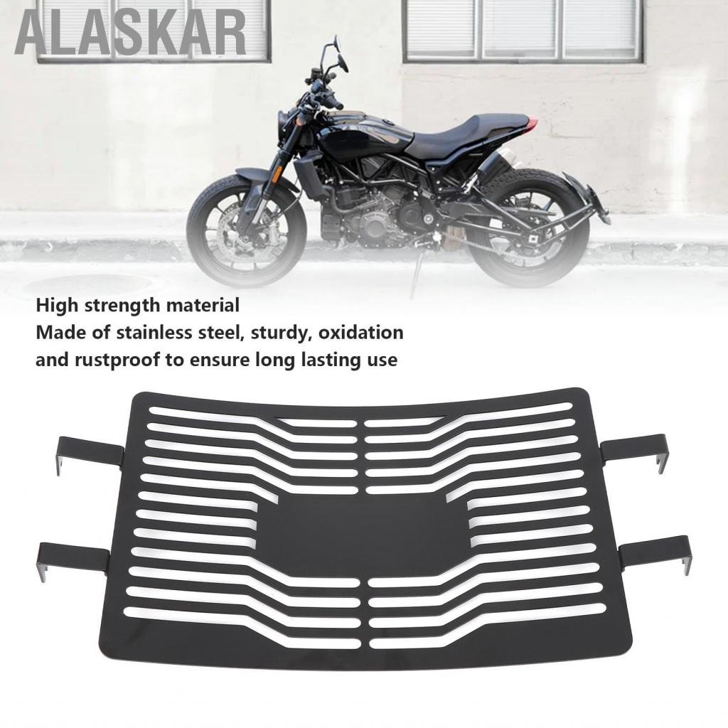 ALASKAR Motorcycle Radiator Grille Guard Black Stainless Steel ...