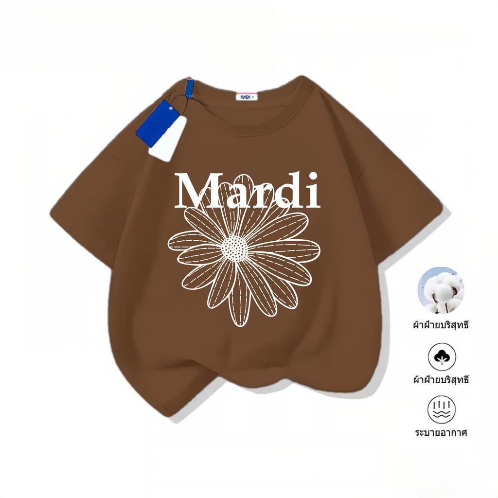 🔥พร้อมส่ง&COD🔥RINA STUDIOสินค้าใหม่ปี 2025! เสื้อยืดแขนสั้นสำหรับครอบครัว สบายและนุ่ม ผ้าฝ้ายแท้ ...