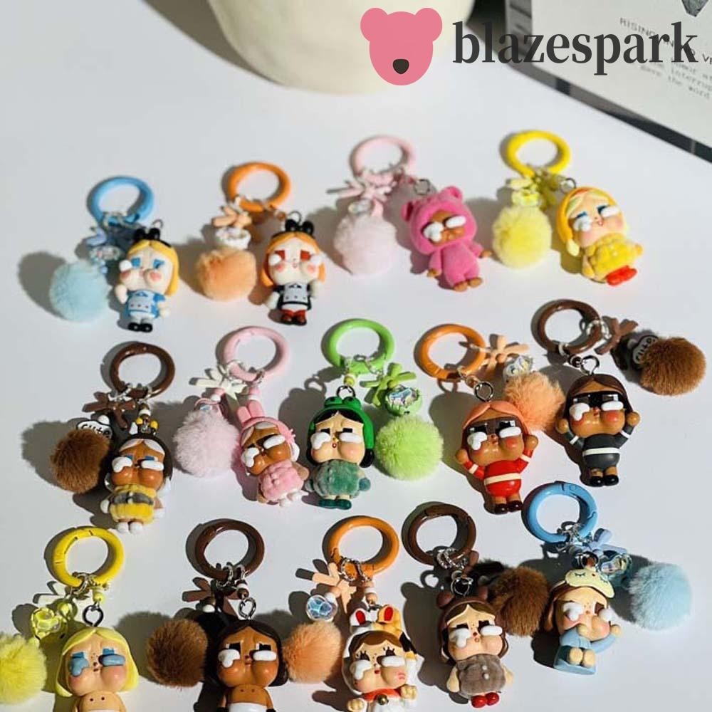 Blazespark Flocking Crybaby Key แหวน,ซิลิกาเจลตุ๊กตาชุดตุ๊กตาพวงกุญแจ, 3D Candy สีกระเป๋า Charm ...