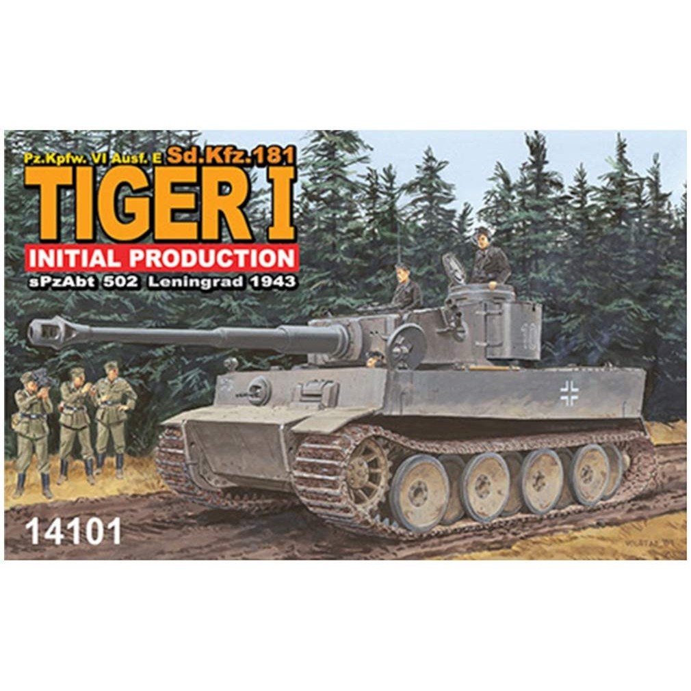 Dragon 1/144 Mini Armor Series German Tiger I Early Production Plastic ...
