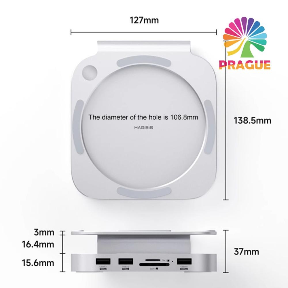 ฮับ USB C พร้อม M.2 SSD สําหรับ Mac Mini M4/ M4 Pro Type-C Docking ...