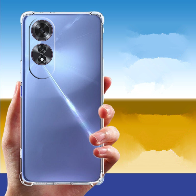โปร ่ งใสสําหรับ Oppo A60 A18 A38 A58 A78 Reno11 F 5g 4g 2024 ปลอกกัน