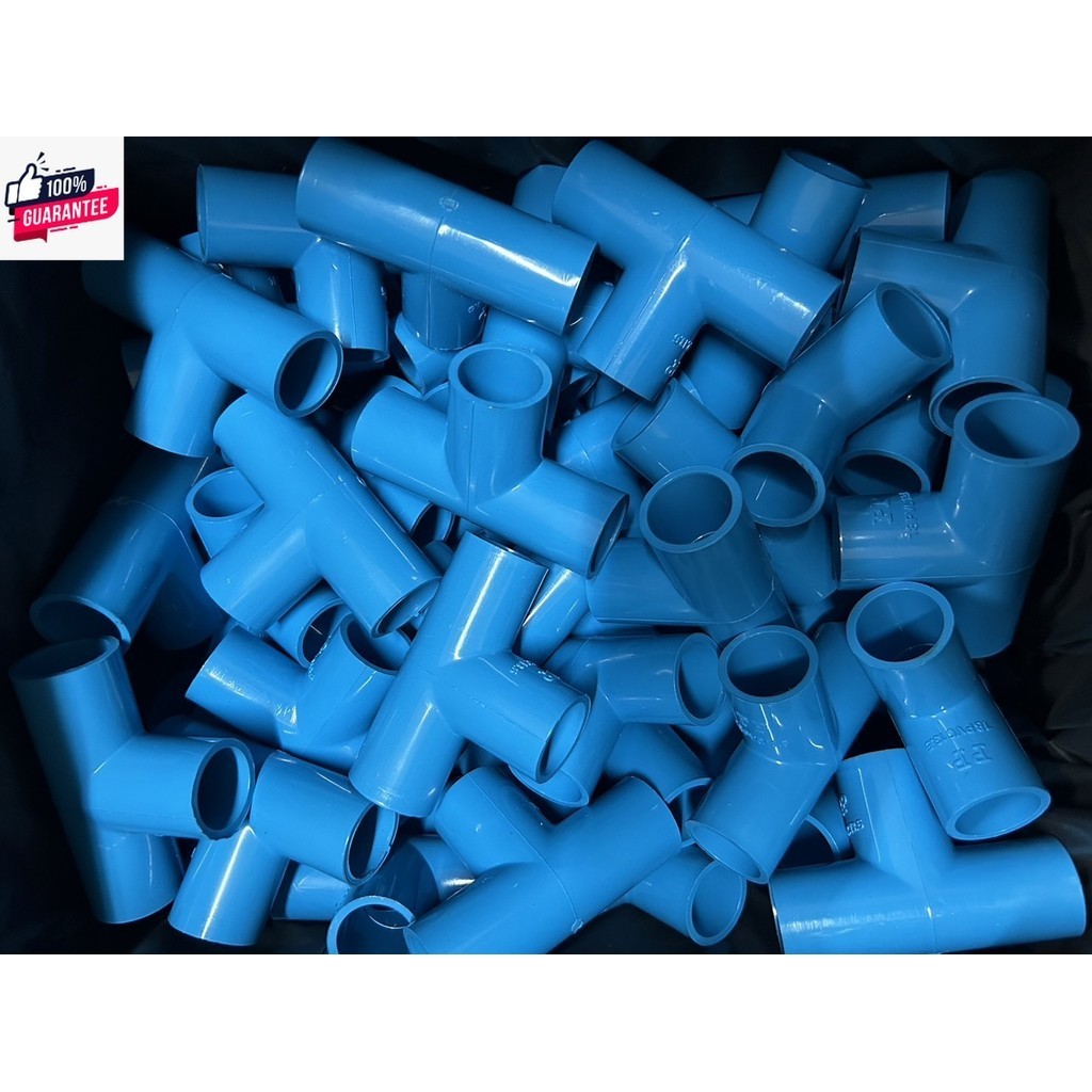 PVC แพค 36ตัวสามทาง 90 องศา ขนาด 1/2 นิ้ว หรือ 4 หุน ข้อต่อสามทางหนา ...