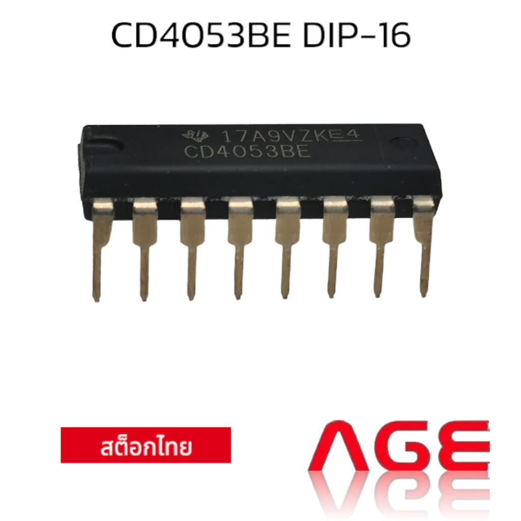 CD4053BE DIP-16 CMOS Analog Multiplexers/Demultiplexers with Logic Level Conversion | Shopee ...