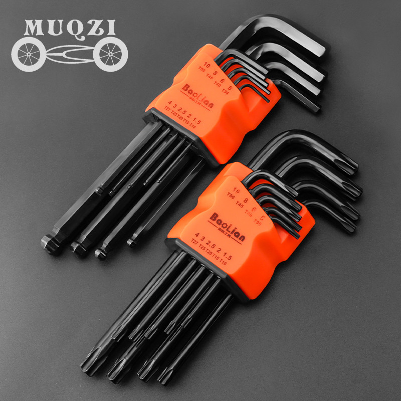 Muqzi ชุดประแจ Torx Hex Key ชุดประแจอัลเลนพร้อม Ball L-Key MTB จักรยานเสือหมอบซ่อมเครื่องมือ ...