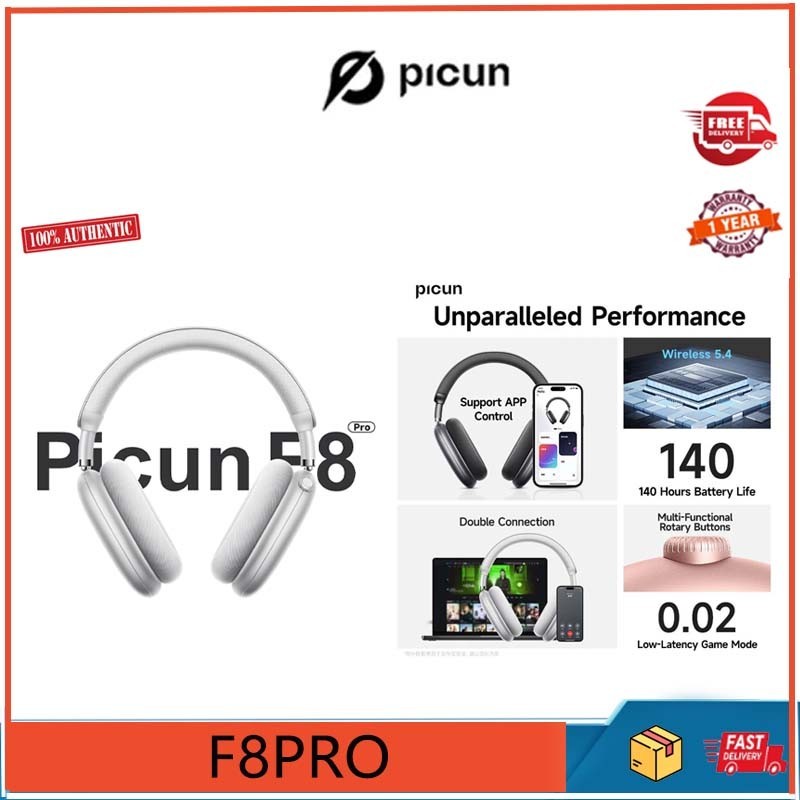 Picun F8 Pro ANC หูฟังไร้สาย, เครื่องเสียงเชิงพื้นที่ 3D, การติดตาม ...