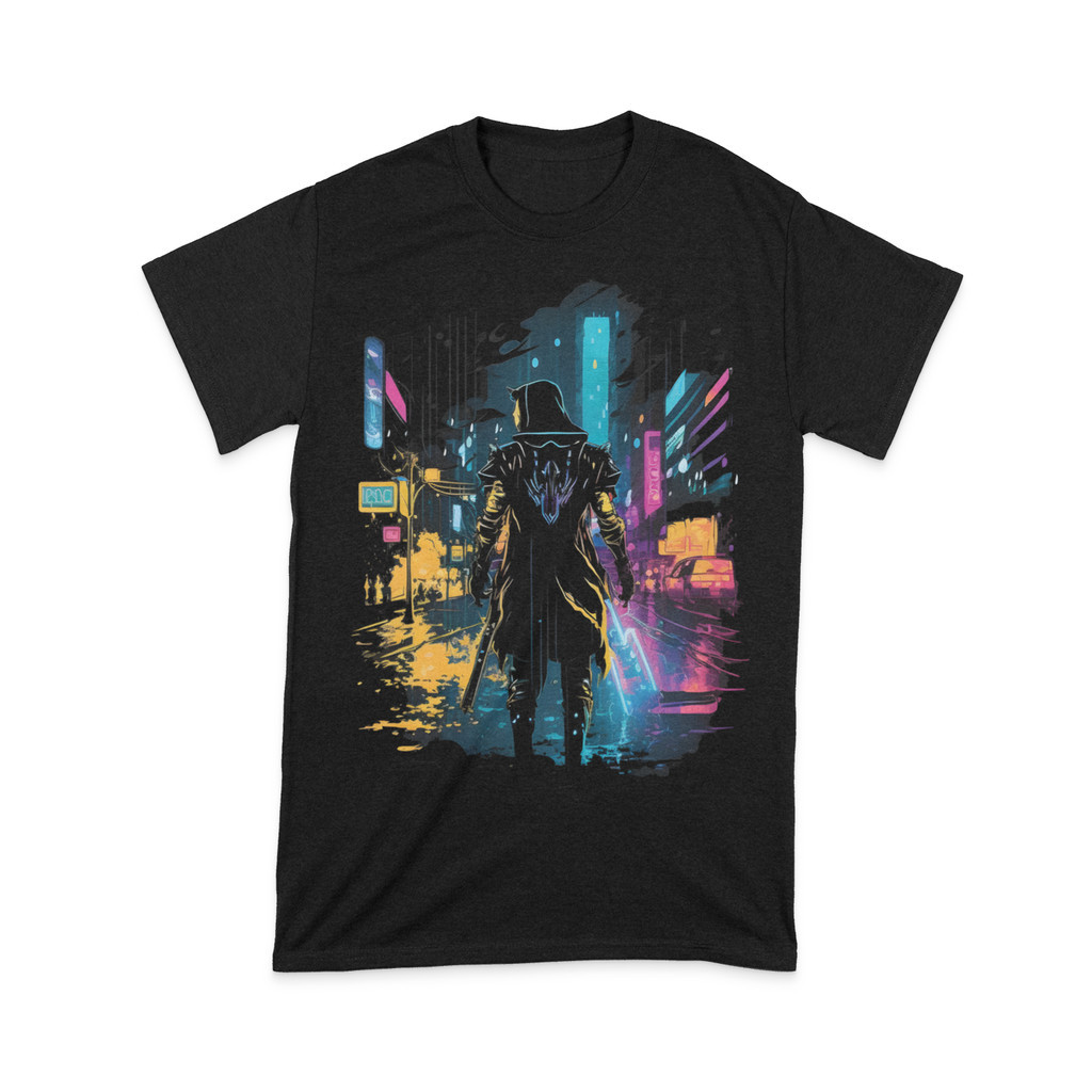 Neon Samurai Cyberpunk Blade Runner เสื้อยืด Retro Unisex | Shopee Thailand