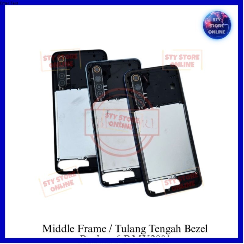Hp Middle Frame - Bezel กระดูกกลางของ Realme 6 RMX2001 Bezzel cellphone ...