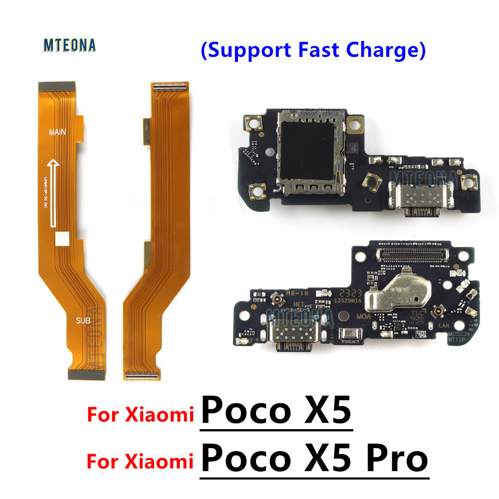 สําหรับ Xiaomi Poco X5 Pro USB แท่นชาร์จ Micphone สัญญาณเอาต์พุตซิม ...