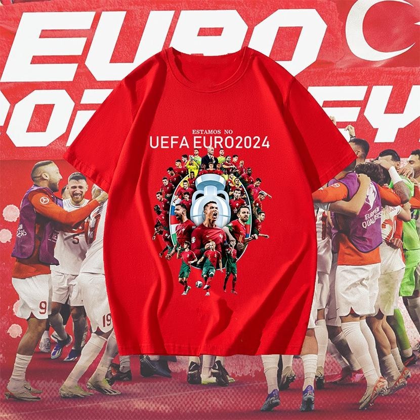 เสื้อยืด UEFA EURO 2024T-Shirt ผ้าCotton 100% พร้อมส่ง ใส่ได้ ทั้ง ชาย ...