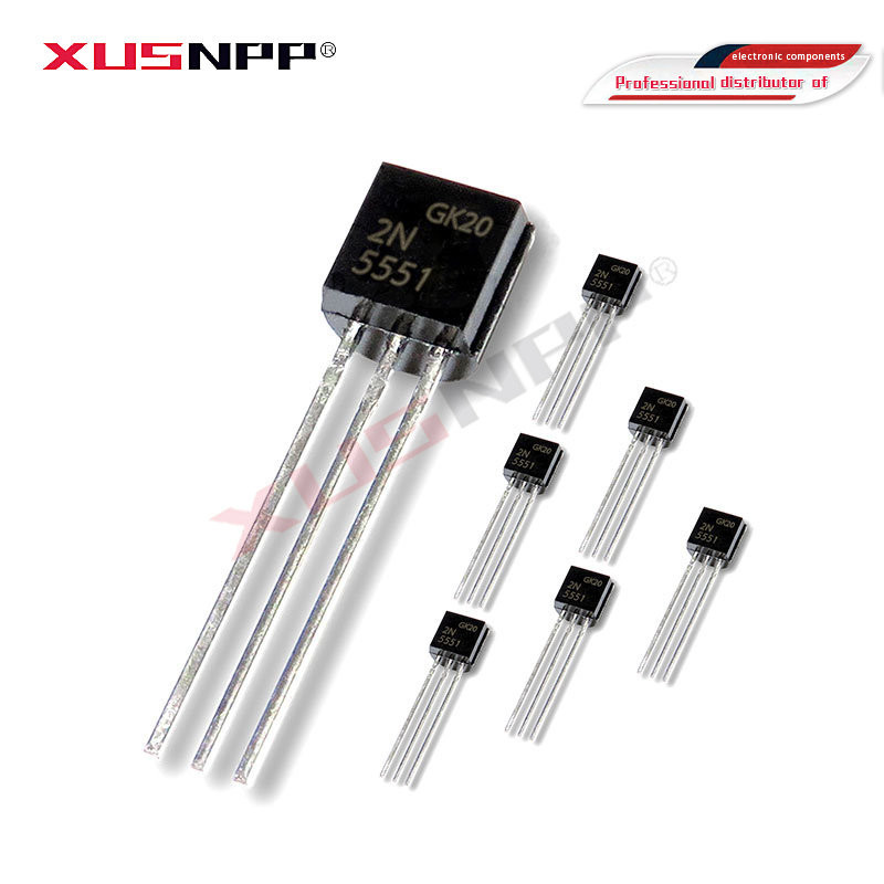 100PCS 2N5551 TO-92 2N5551 TO92 0.6A 160V NPN ต้นฉบับและใหม่ส่วนประกอบ ...