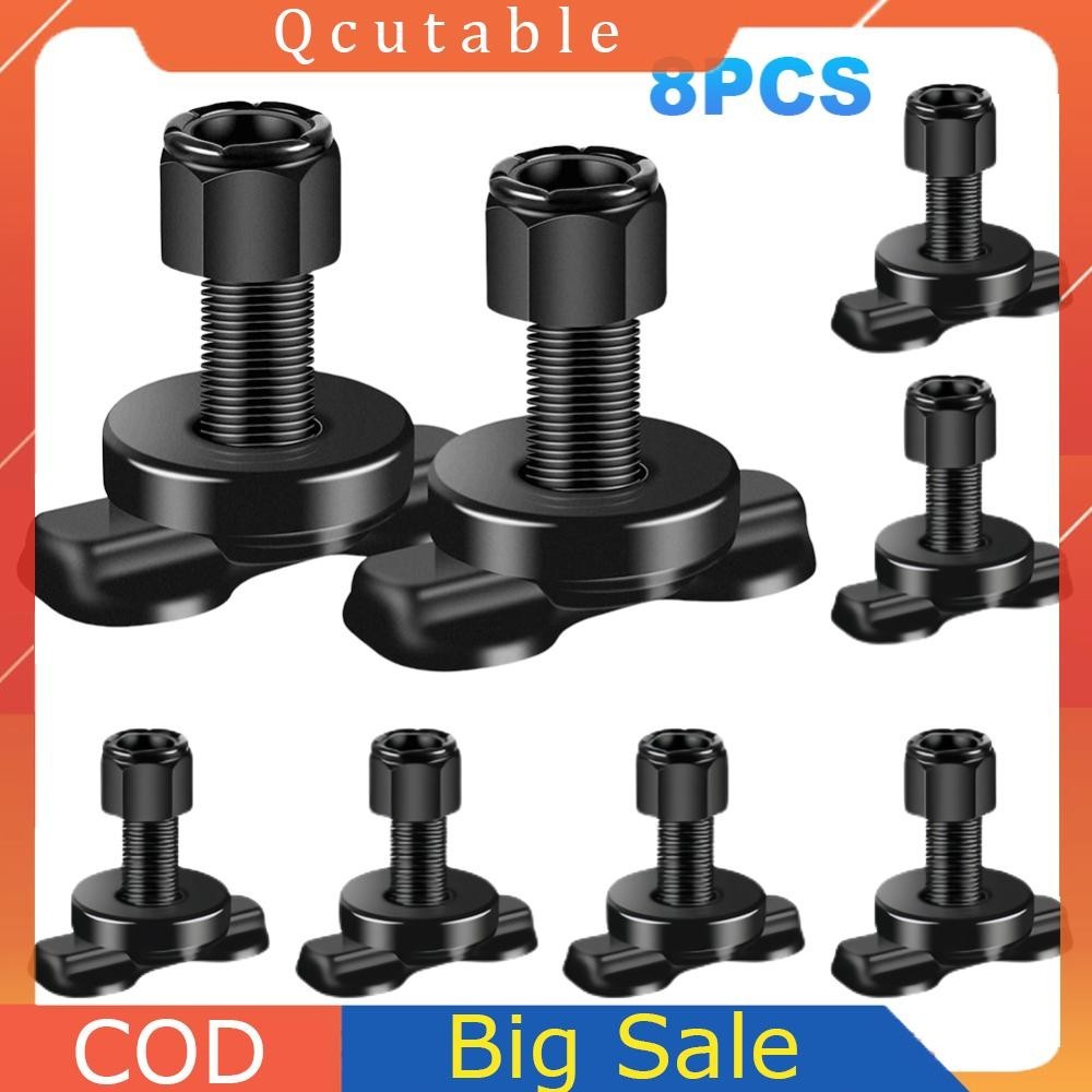 8 ชิ้น L-Track Double Lug เหล็กเกลียว Rail Stud Nut สําหรับรถบรรทุก ...