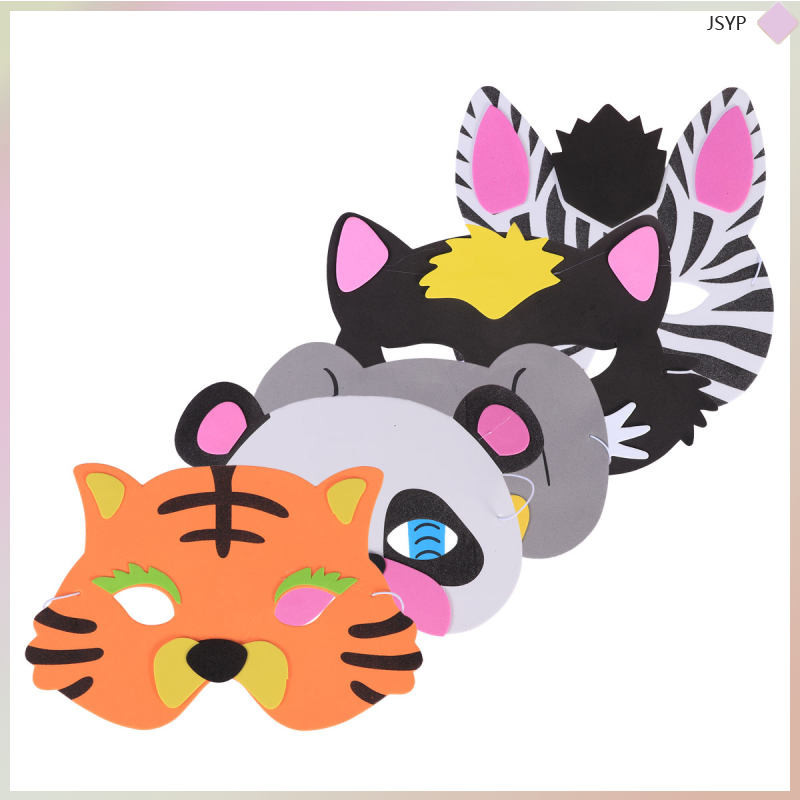 5 ชิ้น Mask Masquerade Masks Face Animal Costume Facial Kids Child ...