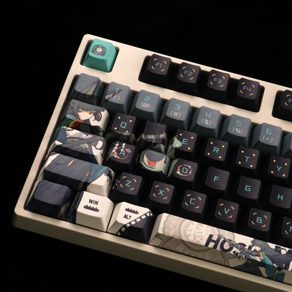 Hoshimi Miyabi Keycap 129 คีย์โปรไฟล์เชอร์รี่ PBT Dye Sublimation ...