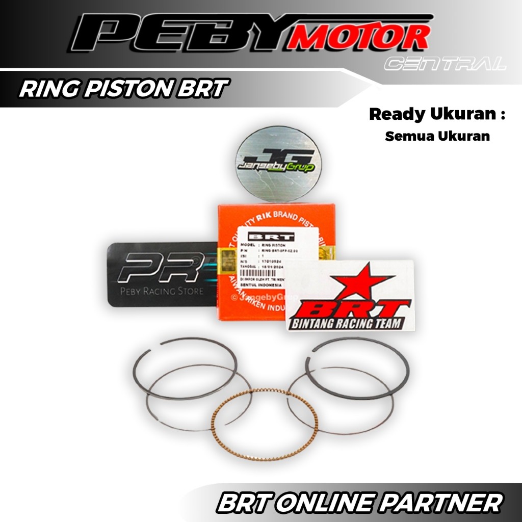 แหวนลูกสูบ Brt ขนาด 53,4 54,5 55,25 57,28 58,5 62 63 66 68 70 71,5 72มม ริค แหวนลูกสูบ | Shopee ...