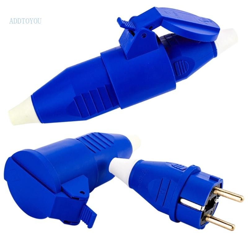 3C Rewireable 2 Pin EU Plug ชายหญิงอิเล็กทรอนิกส์ Connector สายไฟ ...