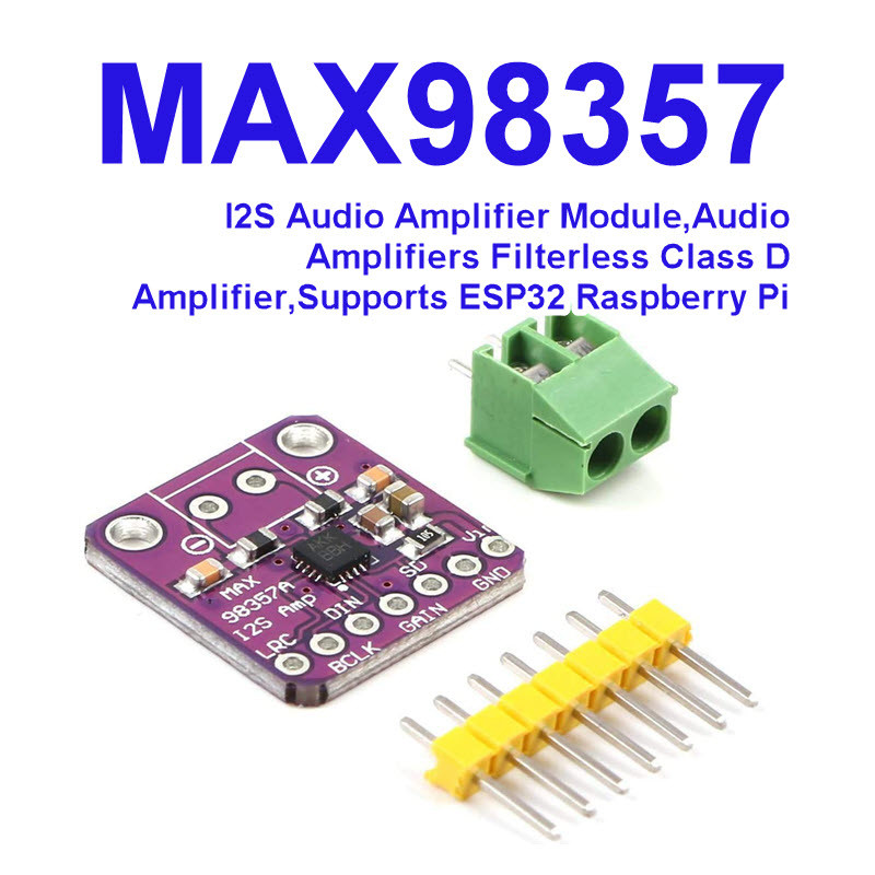 MAX98357 MAX98357A I2S 3W Class D Amplifier Breakout Interface I2S DAC ...