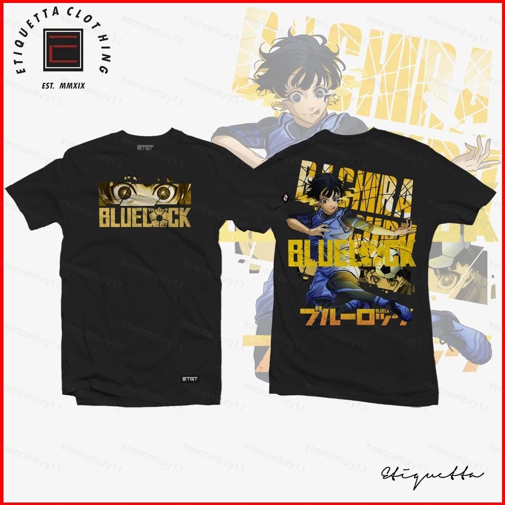 Gc1 Anime Blue Lock Tshirt แขนสั้นลําลองหลวม Tee Unisex แฟชั่น Meguru ...