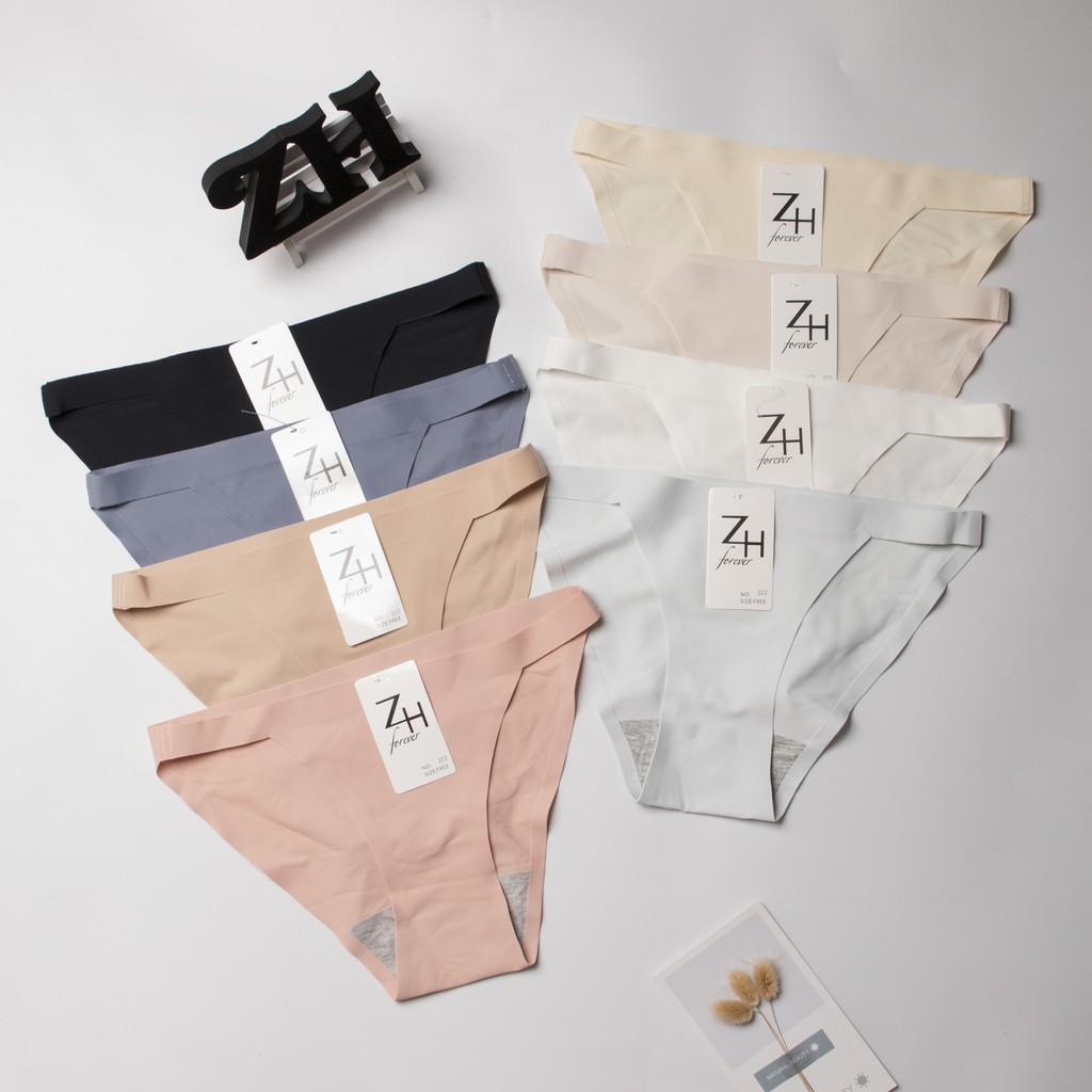 zh-forever.322กางเกงชั้นในไร้ตะเข็บผ้าลื่นกางเกงใน กางเกงในผู้หญิง ...