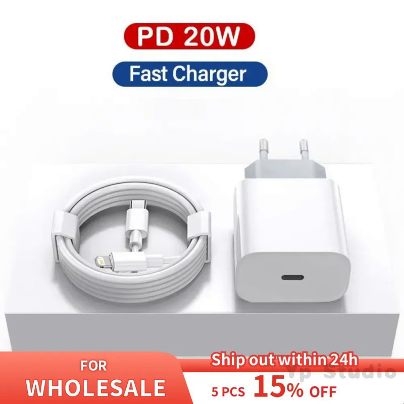 "USB-C Power Adapter for iPhone 13-14, iPad Pro: Fast Charge | Shopee ...