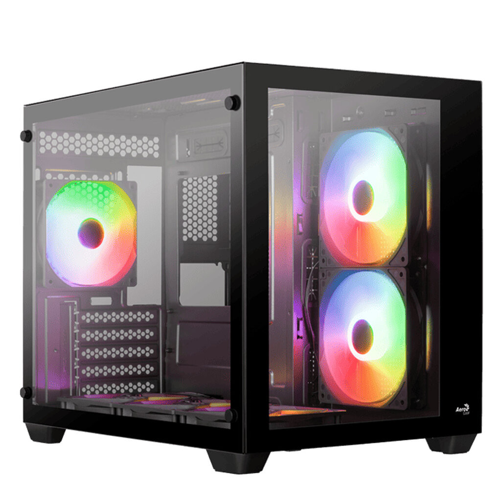 แถมพัดลม 6 ตัว AEROCOOL - PC CASE M-ATX DRYFT MINI ARGB 6FAN | Shopee ...