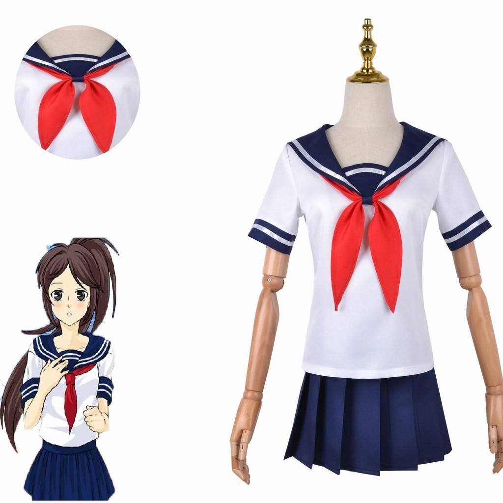 อะนิเมะเกม Yandere Simulator Ayano Aishi คอสเพลย ์ ครบชุดเครื ่ องแต ่ ...