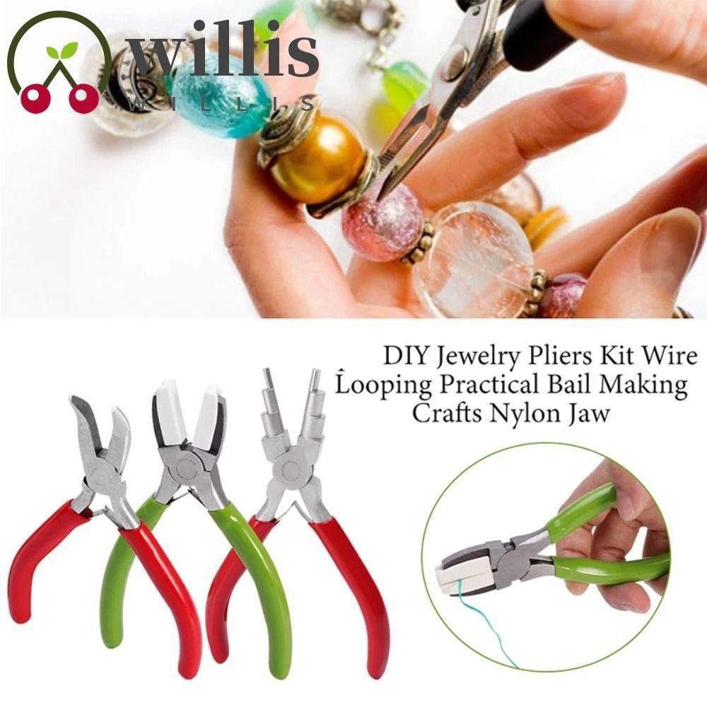 Willis คีมจมูกแบน , แหวน Looping Wire Looper หกส ่ วนคีมจมูกโค ้ ง ...