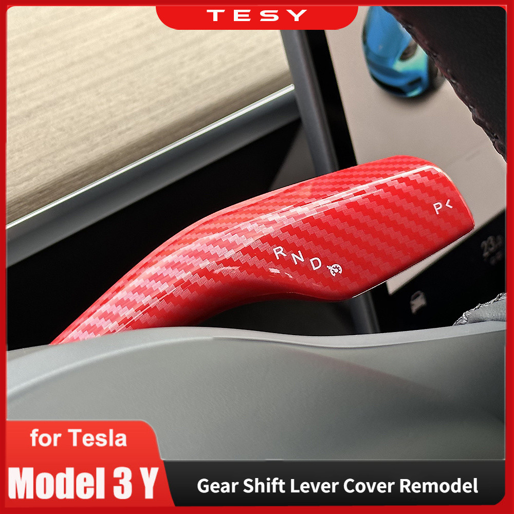 Tesla 2021 2022 2023 รุ ่ น Y เกียร ์ Shift Lever ภายใน Remodel Patch ...