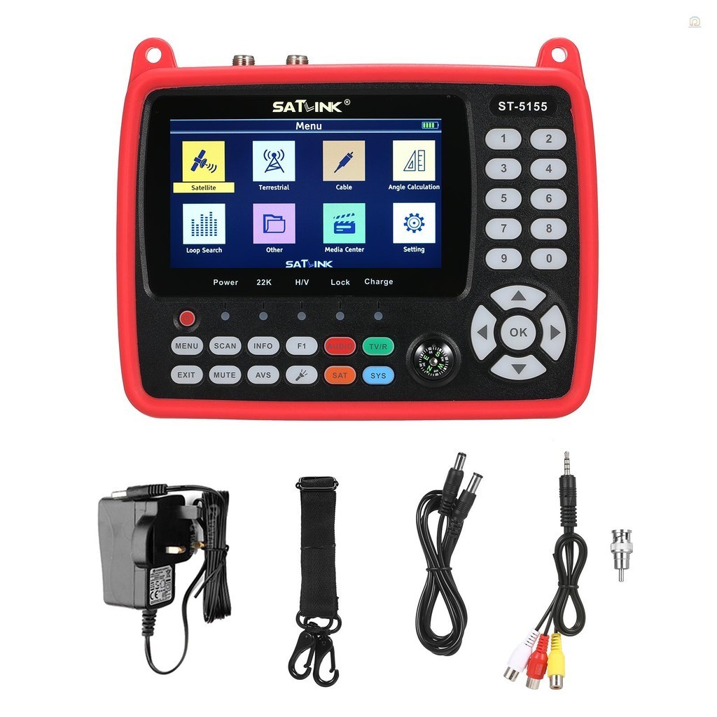 Digital Satellite Finder Meter DVB-S/S2/T/T2/C Combo Meter ดาวเทียมแบบ ...