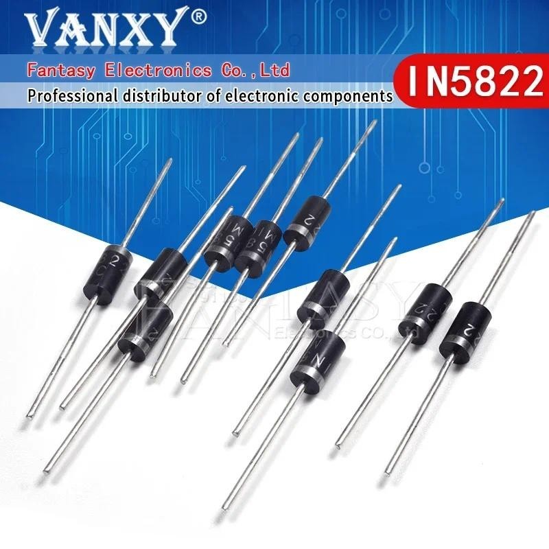20pcs 1N5822 DO-27 Schottky Diode 1N5400 1N5401 1N5404 1N5406 1N5407 ...