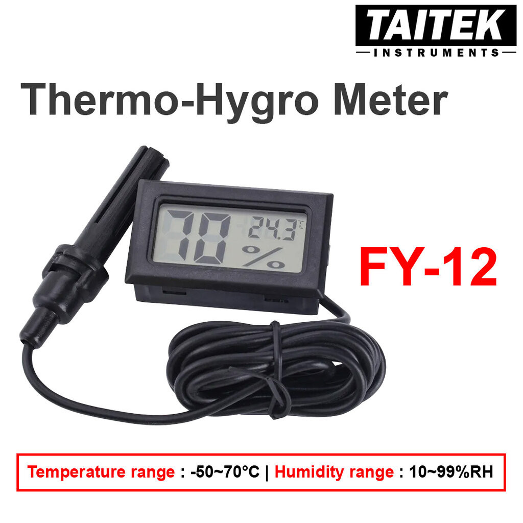 เครื่องวัดอุณหภูมิและความชื้น Thermo-Hygro Meter รุ่น FY-12 ช่วงวัด ...
