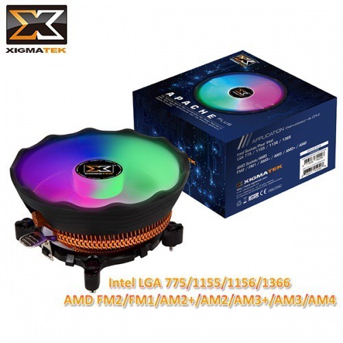 สินค้าไม่มีประกัน XIGMATEK Apache Plus CPU AIR Cooler LED RGB Intel AMD ...