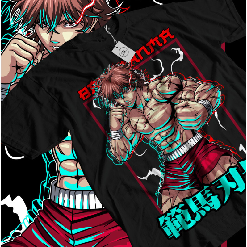 MYS เสื้อยืด lelaki Baki the Grappler MYS เสื้อยืด lelaki Hanma Yujiro Hanma Baki เสื้อมวยทุก ...