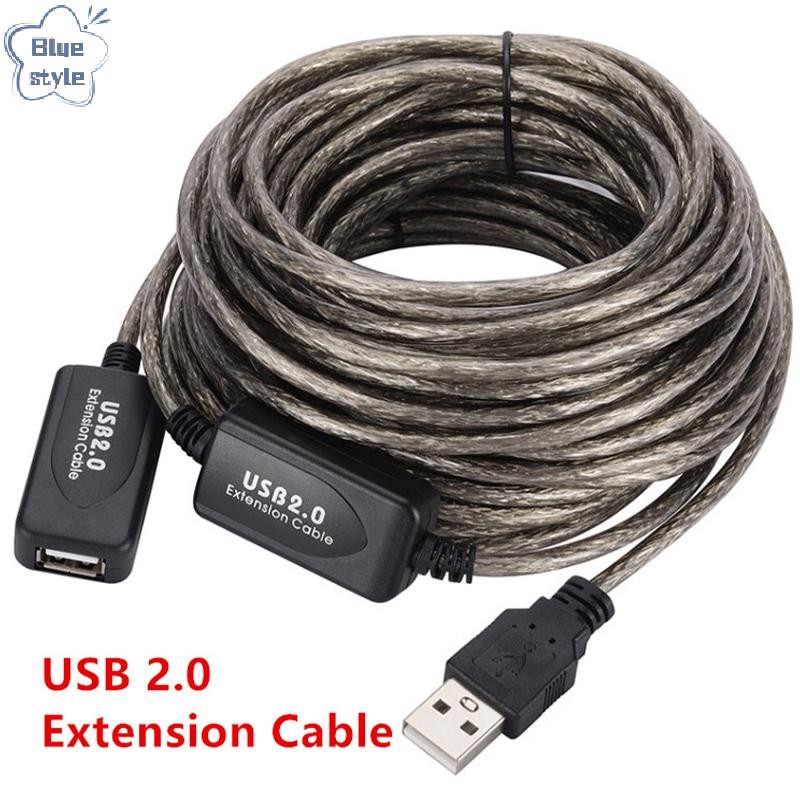 Bluestyle USB 2.0 สายต่อ 5M/10M/15M USB 2.0 Extender USB Repeater สายไฟ ...
